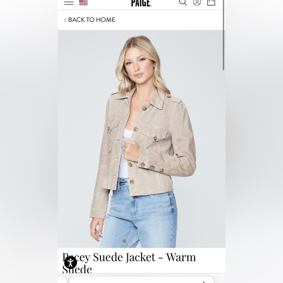 PAIGE | Jackets & Coats | Paige Pacey Tan Suede Jacket New With Tags ...